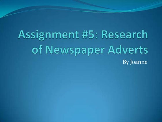 Newspaper target audience feedback. | PPT