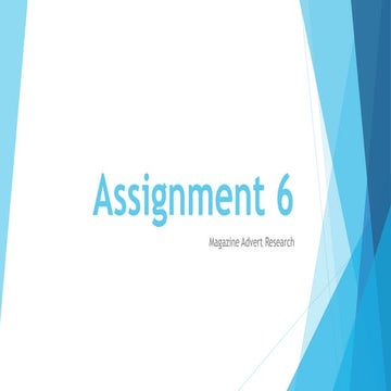 Assignment 6 | PPT