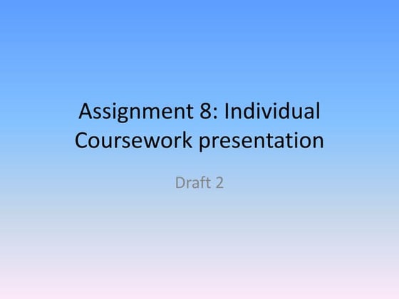 Assignment 5 media | PPT
