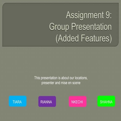 Assignment 9 | PPTX | Food & Drink