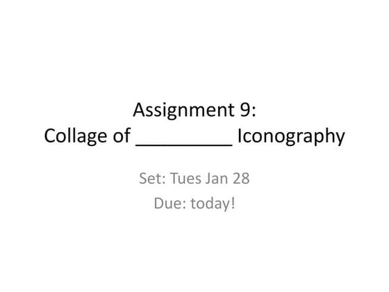 Iconography collage | PPT