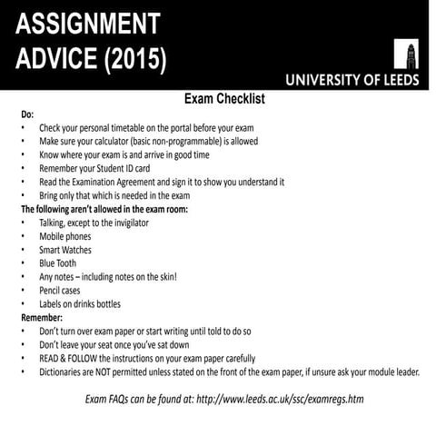 Assignment advice | PPTX