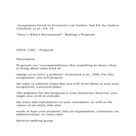 Assignment based on Everyone’s an Author, 2nd Ed. by Andrea L.docx