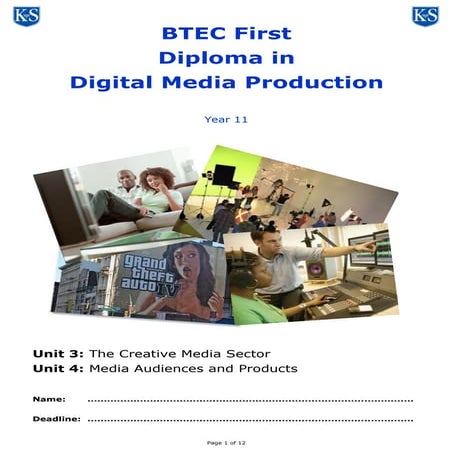 Assignment Brief Component One Pdf