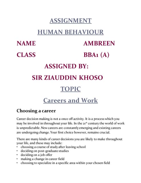Perdev-Persons and Careers Lesson 2.pptx | Resume Writing and Advice | Job Search