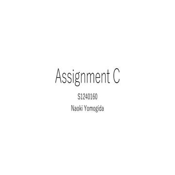 Assignment C Ppt