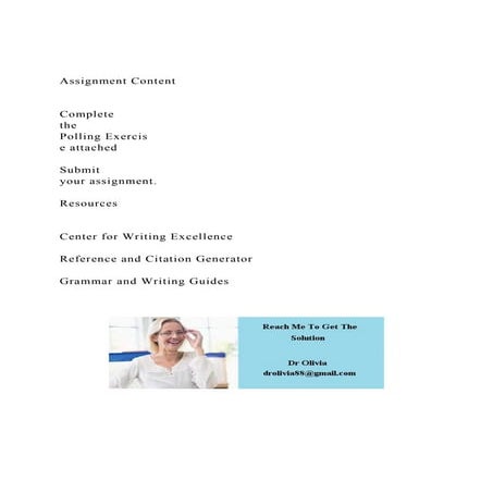 Assignment ContentComplete the Polling Exercise atta.docx