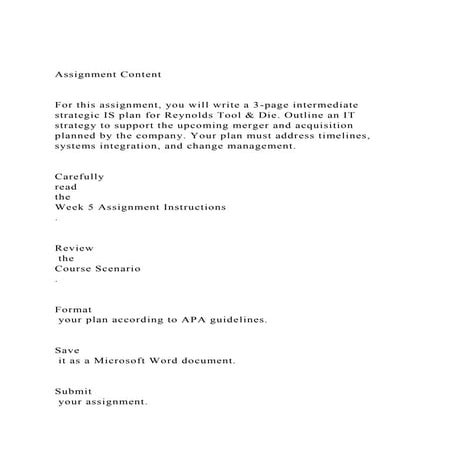Assignment ContentFor this assignment, you will write a 3-.docx