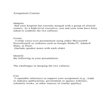 Assignment ContentImagine that your hospital has recently .docx