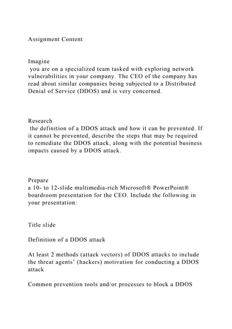 Assignment ContentIdentify three reasons that a project can fa.docx