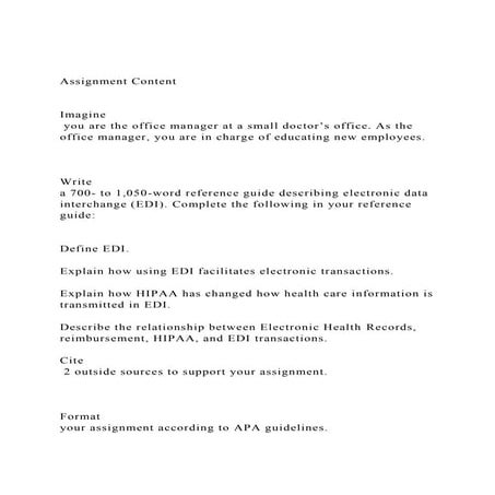 Assignment ContentImagine you are the office manager at .docx