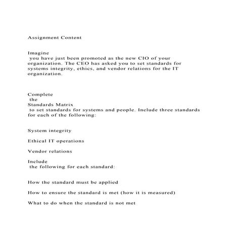 Assignment ContentImagine you have just been promoted as.docx