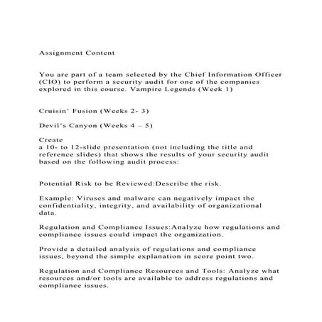 Assignment ContentYou are part of a team selected by the C.docx | Antivirus Software | Computer ...