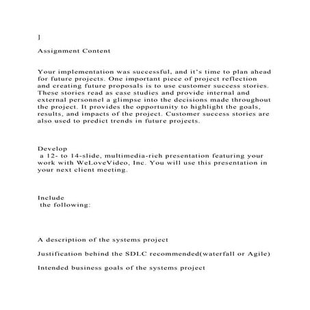 ]Assignment ContentYour implementation was successful, and | DOCX