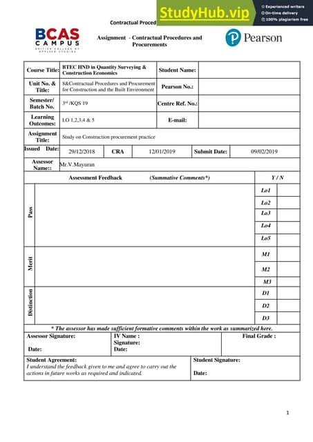 Assignment AQSP for B 10.docx | Civil Engineering Industry | Industries