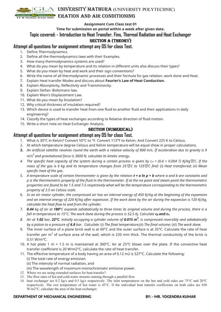 Class 11 important questions for physics Thermal Expansion | PDF | Chemistry | Science