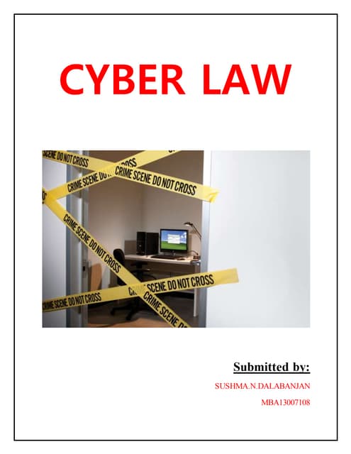 Cyber laws with case studies | DOCX | Crime & Harmful Acts to Individuals, Society & Human Right ...