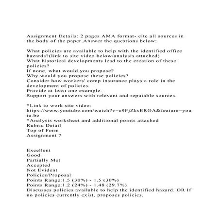 Assignment Details 2 pages AMA format- cite all sources in the .docx