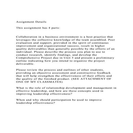 Assignment DetailsThis assignment has 4 partsCollabor.docx