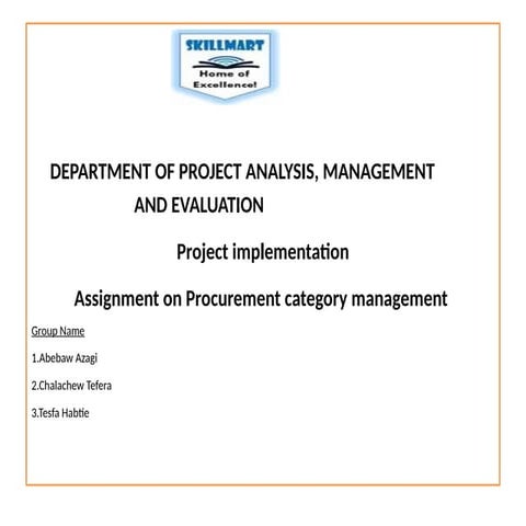 assignment final project management and entrepreneurship | PPTX