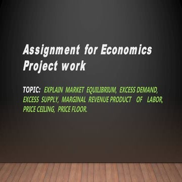 Assignment for Economics Project work.ppt