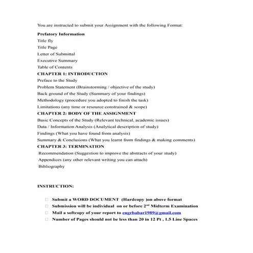 Assignment format of networking(1) | RTF
