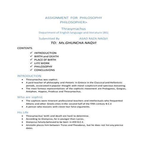 Assignment for philosophy | DOCX