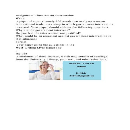 Assignment Government InterventionWrite a paper of approximatel.docx