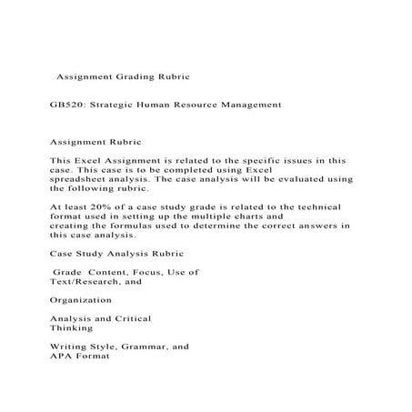 Assignment Grading Rubric GB520 Strategic Human Re.docx