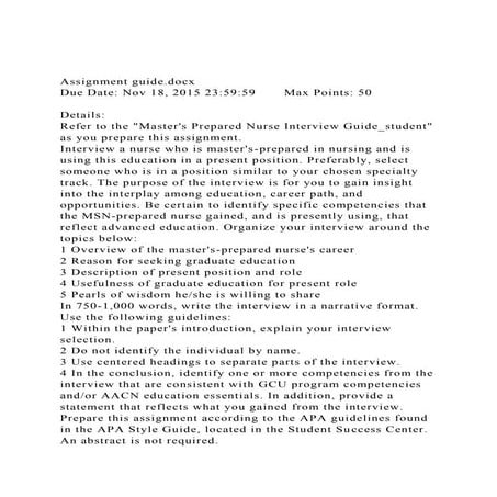 Assignment guide.docxDue Date Nov 18, 2015 235959 Max.docx