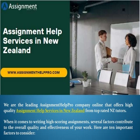 Assignment Help New Zealand: Improve Your Assignment Writing Skills ...