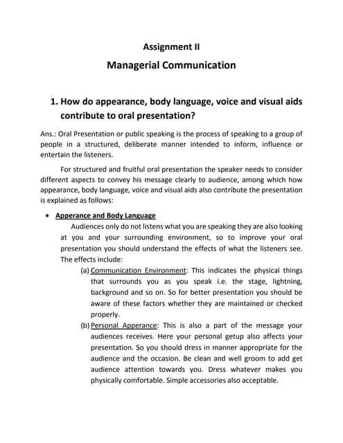 Oral and Audio-Visual Presentation | PPTX