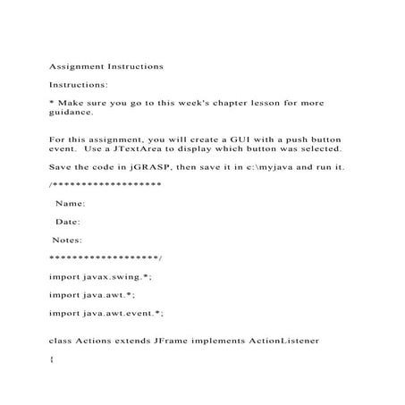 Assignment InstructionsInstructions Make sure you go t | DOCX