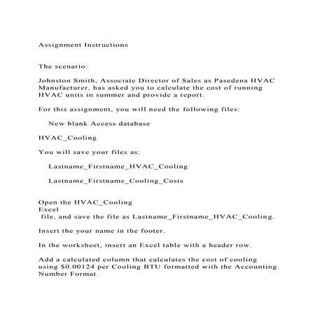 Assignment InstructionsThe scenarioJohnston Smith, Asso.docx