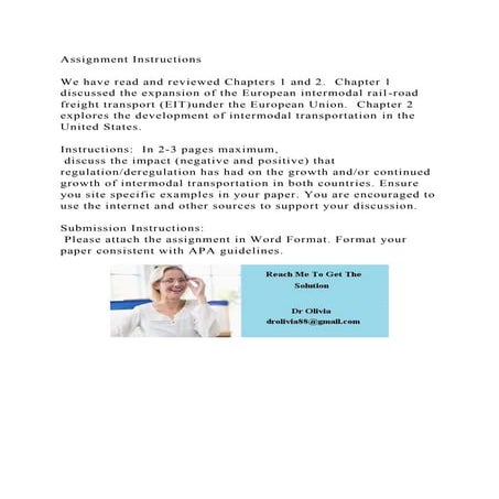 Assignment InstructionsWe have read and reviewed Chapters 1 and .docx