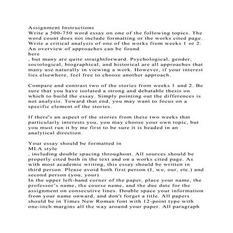 Assignment InstructionsWrite a 500-750 word essay on one of the fo.docx