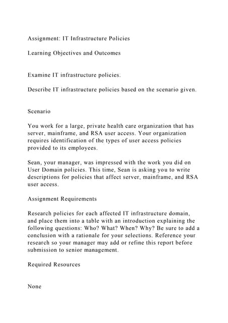 Assignment InstructionsWe have read and reviewed Chapters 1 and 2..docx