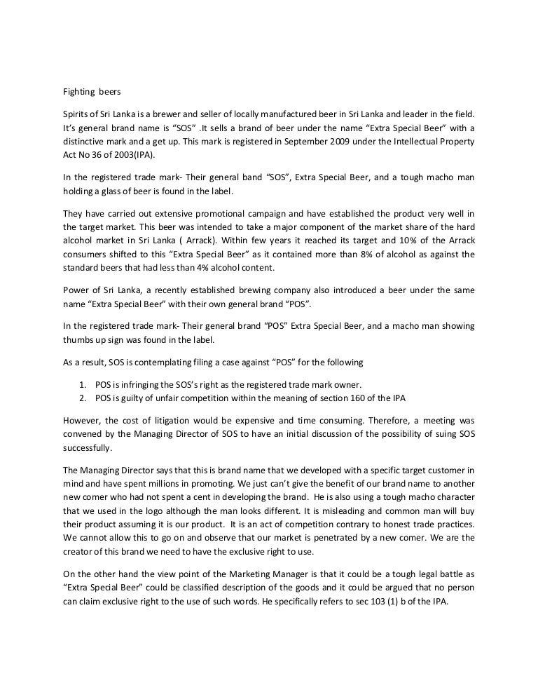 Case Study Intellectual Property