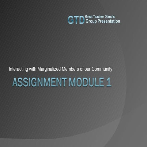 Assignment Module 1 | PPT
