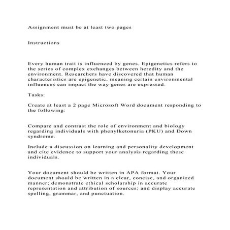 Assignment must be at least two pagesInstructionsEvery.docx