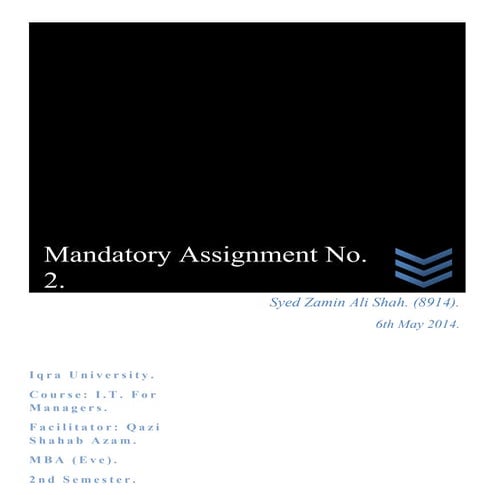 Assignment No 2 Pdf 