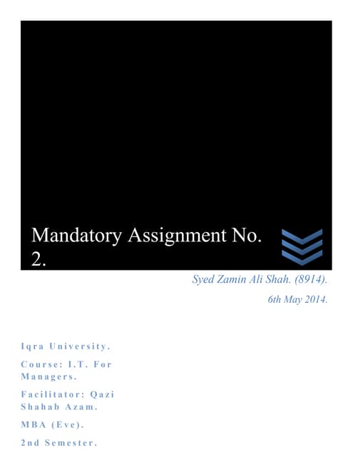 Assignment No 2 Pdf