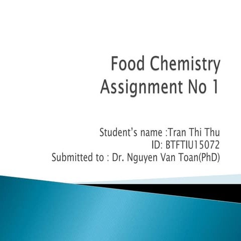 food chemistry | PPTX