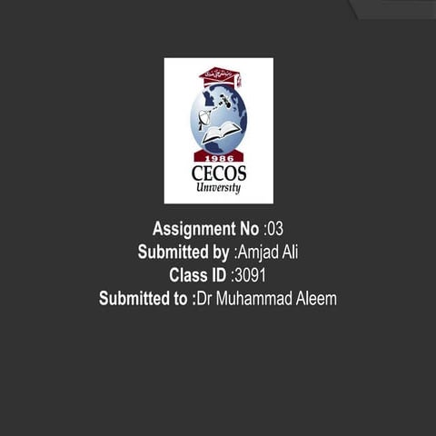 Assignment No 3 3091pdf 