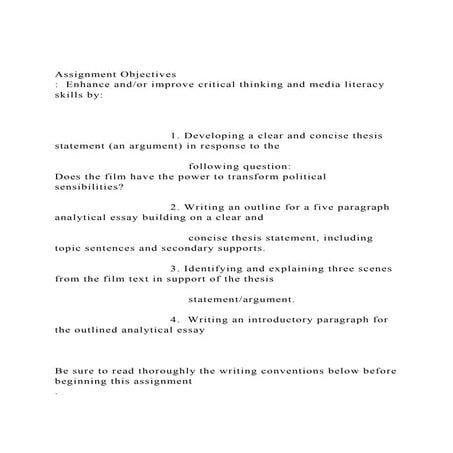 How to Write the Thesis Statement Presentation | PPT