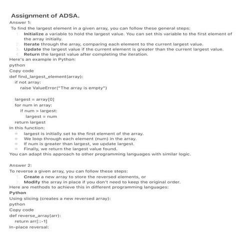 Assignment Of Advanced Data Structure And Algorithm Pdf 