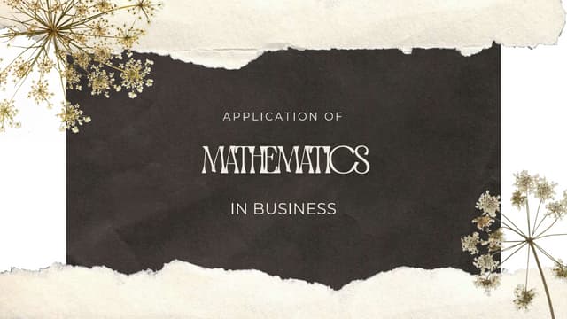 Business Mathematics.ppt