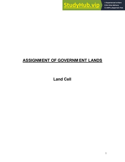 185-Assignment of Government land and house sites to the Freedom ...