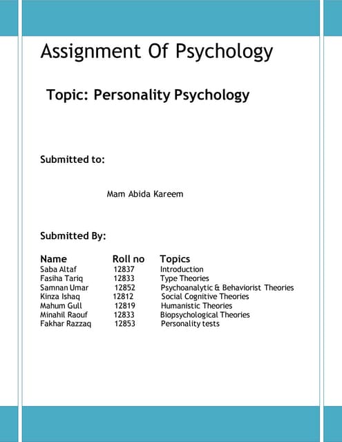 applications of personality theories.pptx