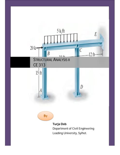 Analysis Of 1st Order And 2nd Order Nonlinear Semi Rigid Connection Braced Frame Subjected To